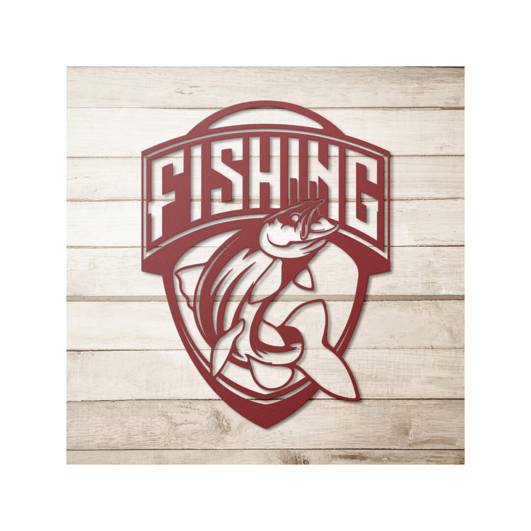 Fishing Metal Sign- Wall Decor-wall Art- Wall Sign- Fishing Lover- Bass ...