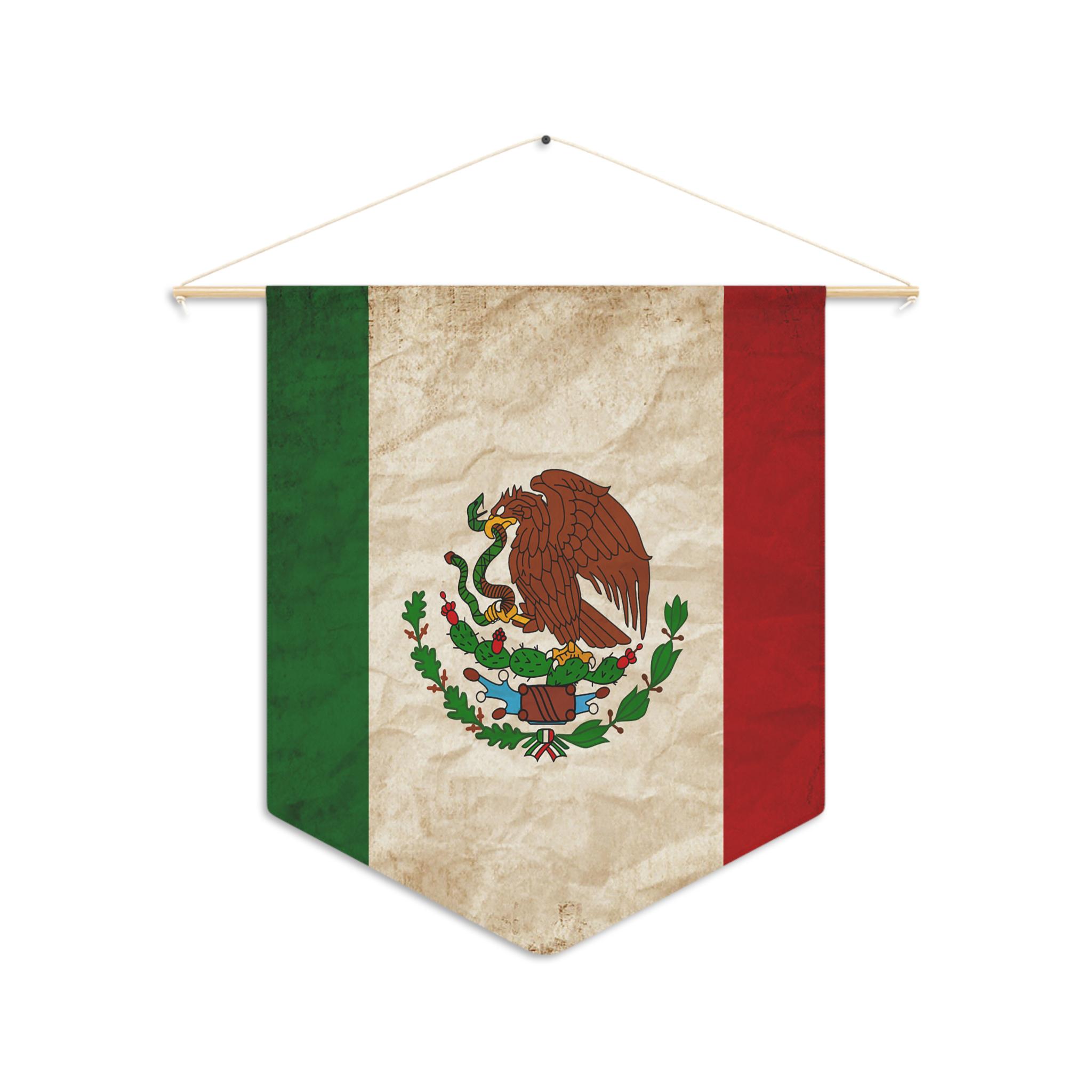 Mexican Flag Pennant, Rustic Wall Decor, Heritage Pride Banner, Fiesta ...