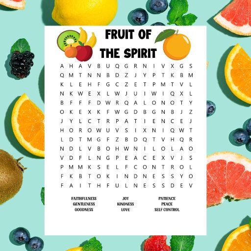 Fruit Of The Spirit Word Search