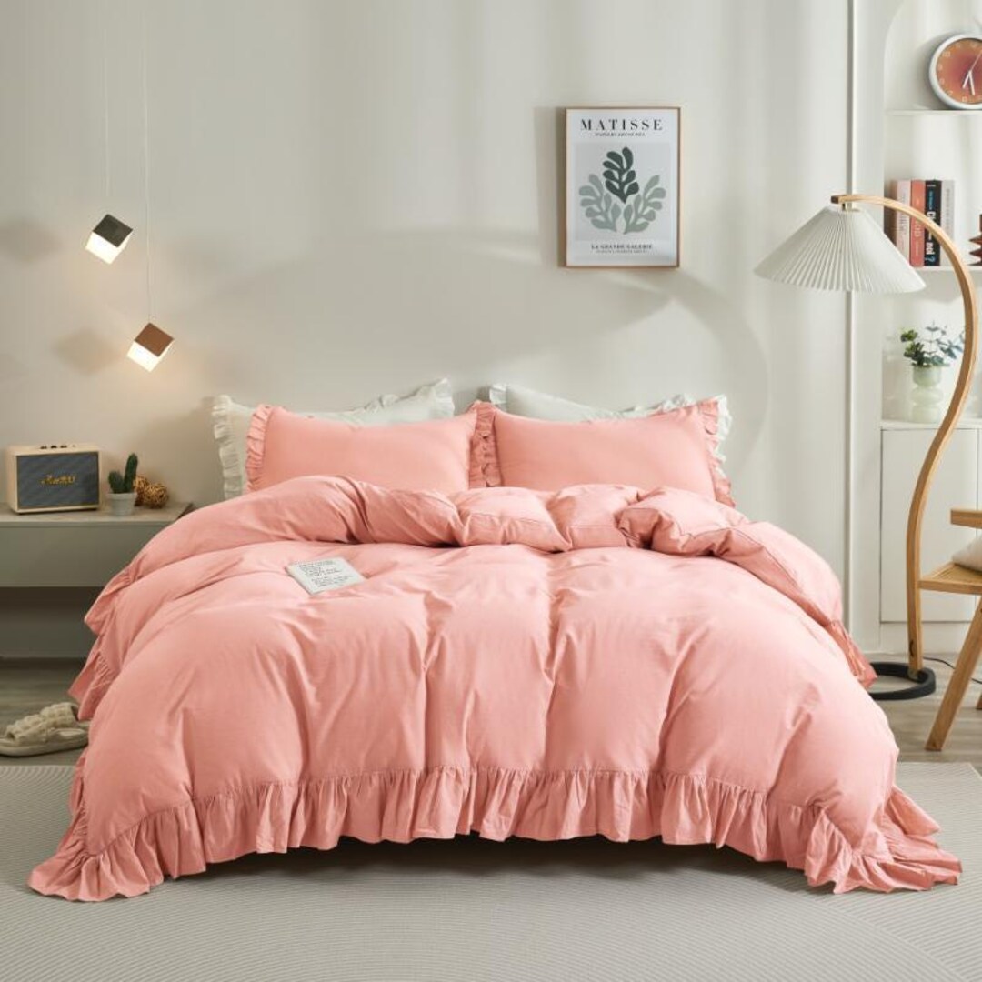 Rustic Messy Coquette Duvet Cover Set, Farmhouse Bedding, Cottage Room ...