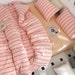 Washed Cotton Pink Striped Bedding Set | Duvet Cover & Sheets | Twin ...