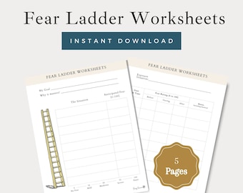 Exposure & Response Prevention Worksheet Editable (Download Now) - Etsy