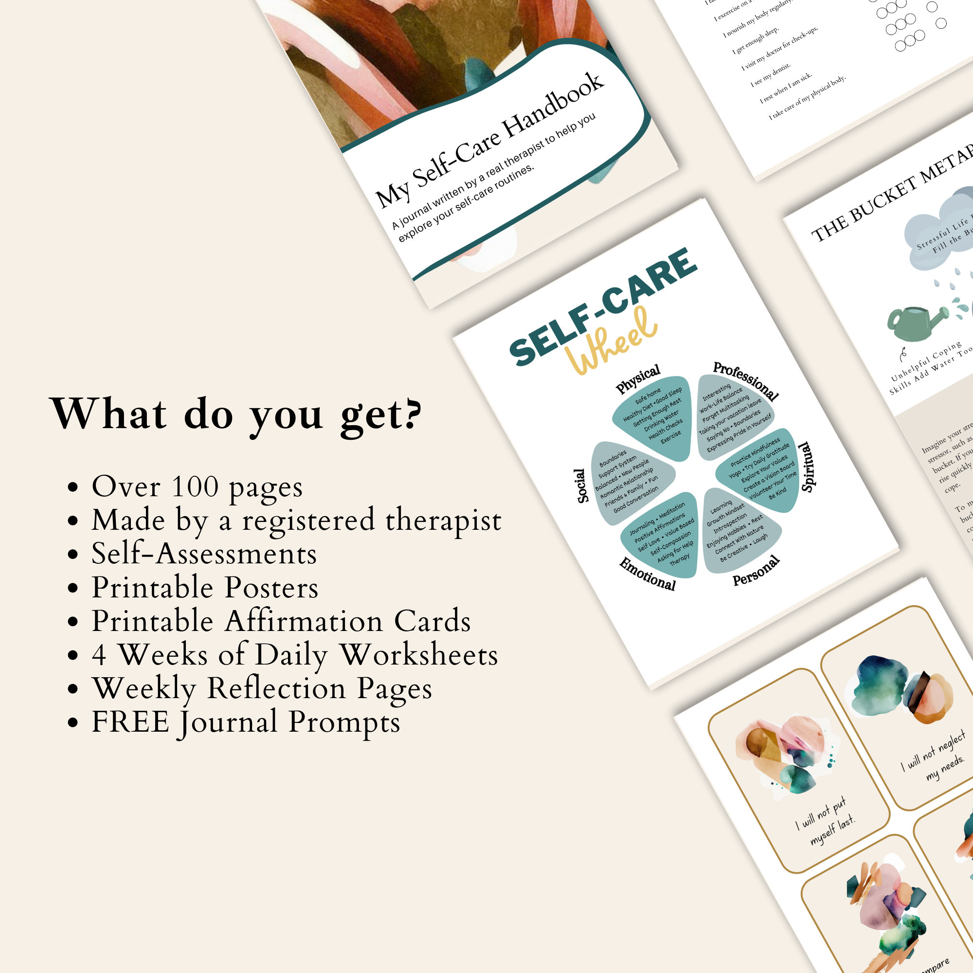 Self Care Workbook Coping Skills List, Coping Skills Toolbox ...