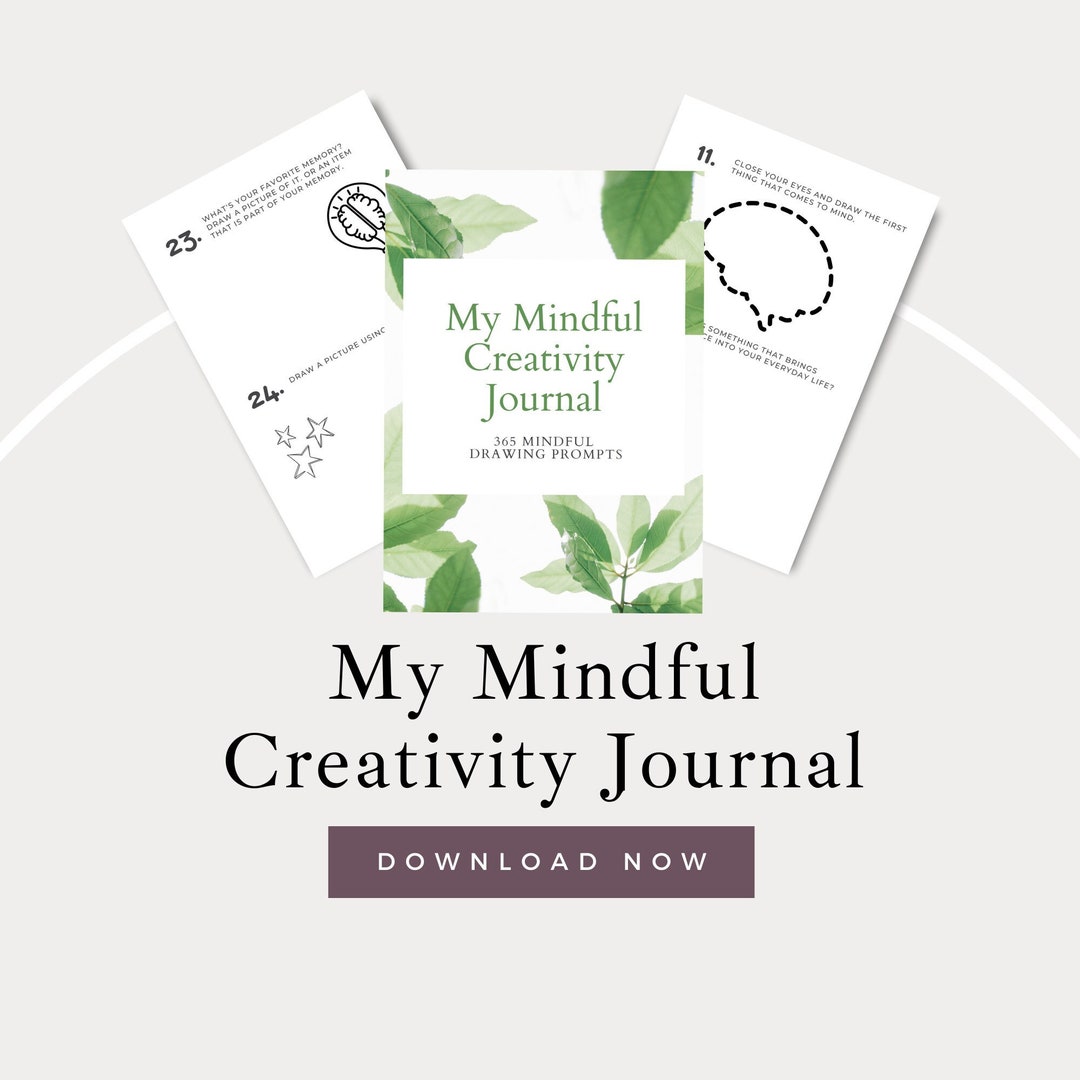 Mindful Creativity Journal INSTANT DOWNLOAD Creative Art Journal ...