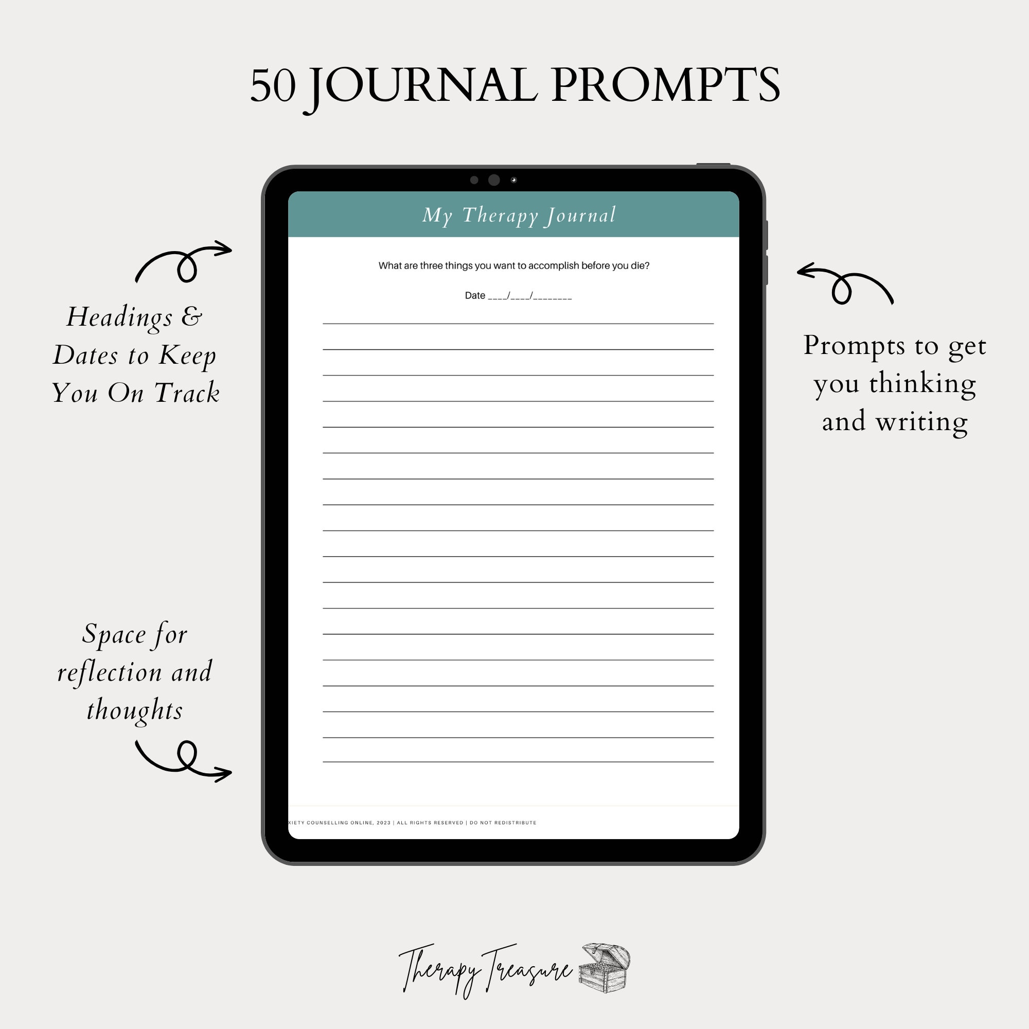 Therapy Journal Session INSTANT DOWNLOAD Wellness Journal Mental Health ...