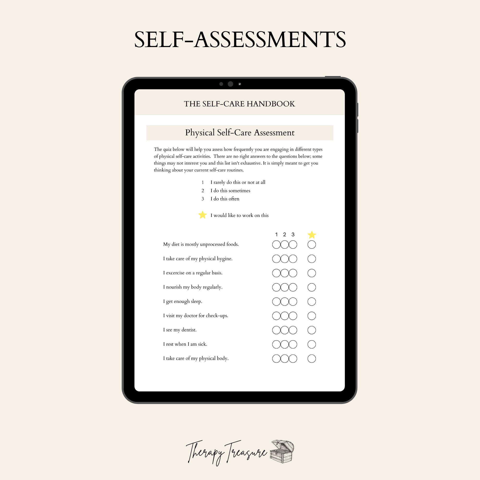 Self Care Workbook Coping Skills List, Coping Skills Toolbox ...