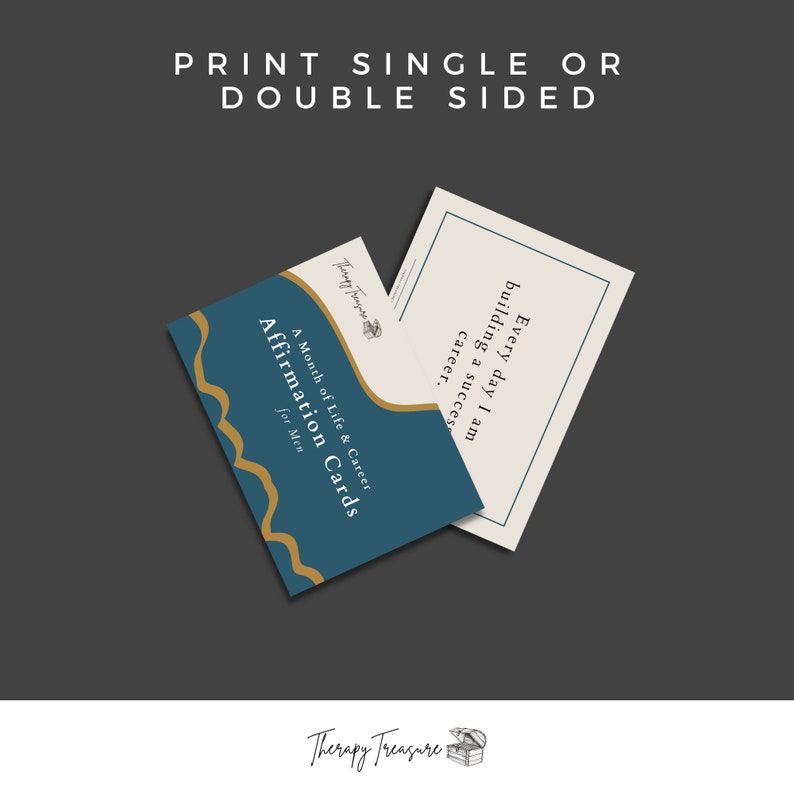 Affirmation Cards For Men Printable Motivation Cards Etsy
