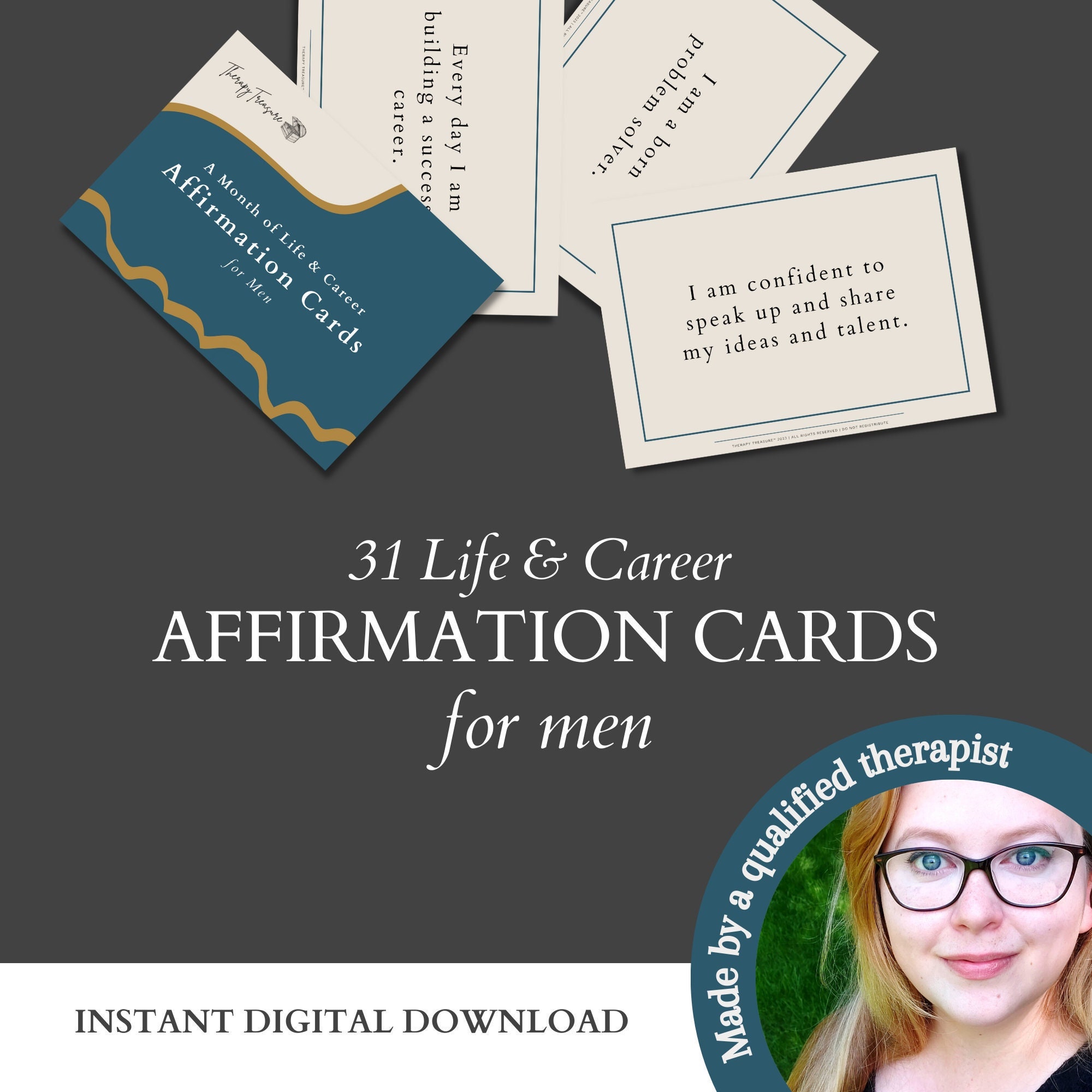 Affirmation Cards For Men Printable Motivation Cards Career Affirmation