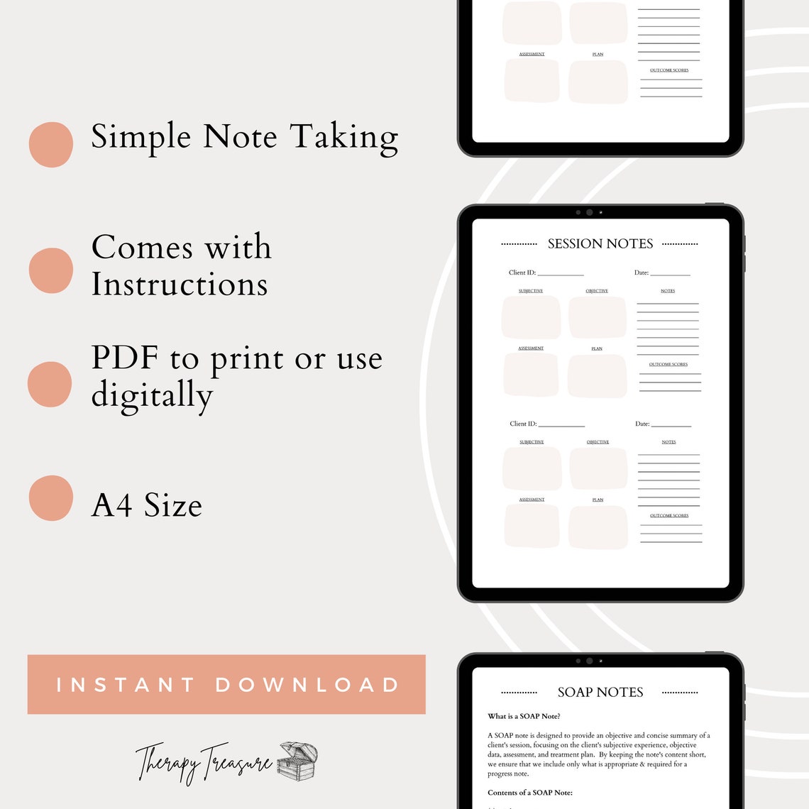 Soap Template Mental Health Therapist Notes Soap Notes Template ...