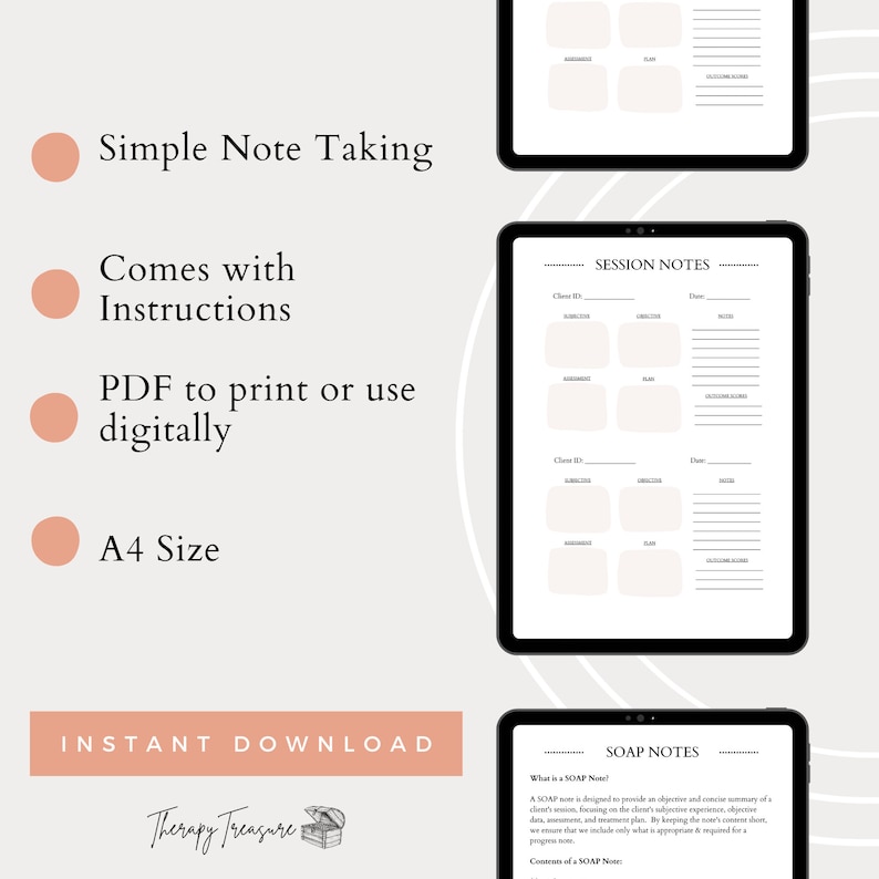 Soap Template Mental Health | Therapist Notes | Soap Notes Template ...
