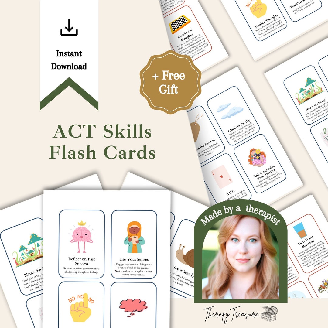 ACT Flashcards, Cognitive Distortions, Acceptance and Commitment ...