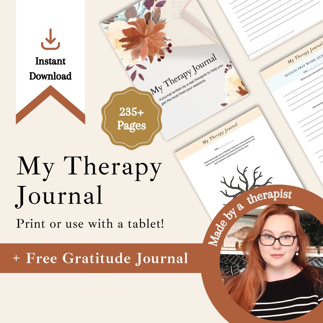 Therapy Journal Session INSTANT DOWNLOAD Wellness Journal | Mental ...