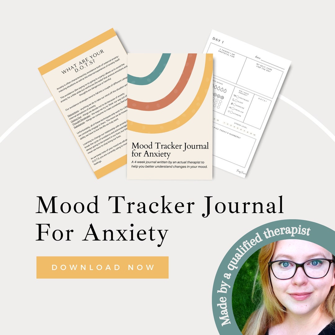 Digital Mood Tracker Journal INSTANT DOWNLOAD Mental Health, Daily Check-in for Mental Wellness ...