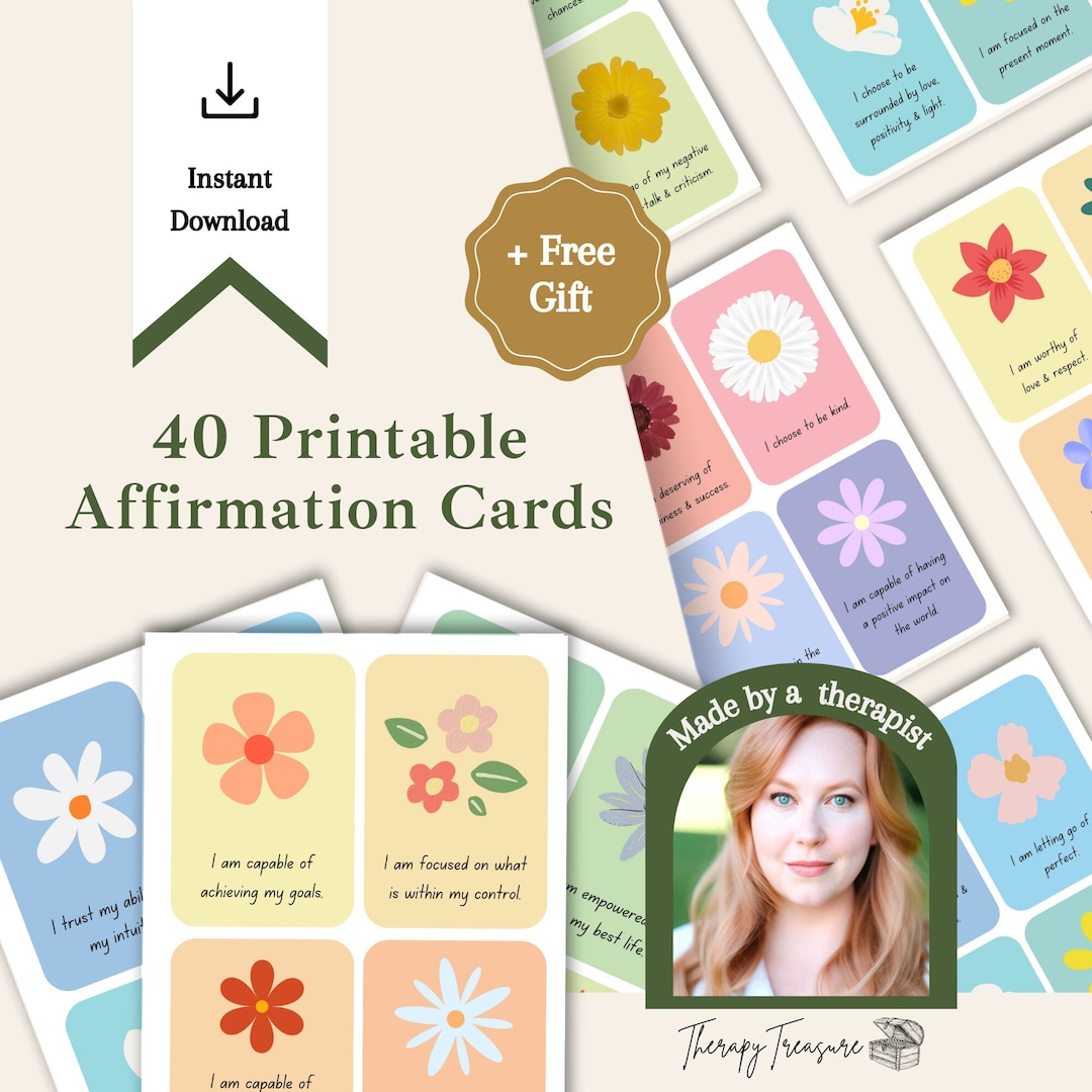 Affirmative Deck, Self-love Affirmative Cards, Affirmation Cards for ...
