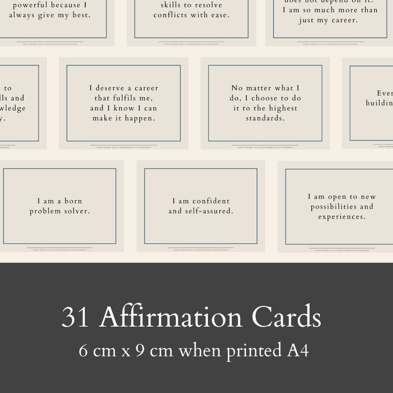 Affirmation Cards For Men Printable Motivation Cards Career Affirmation