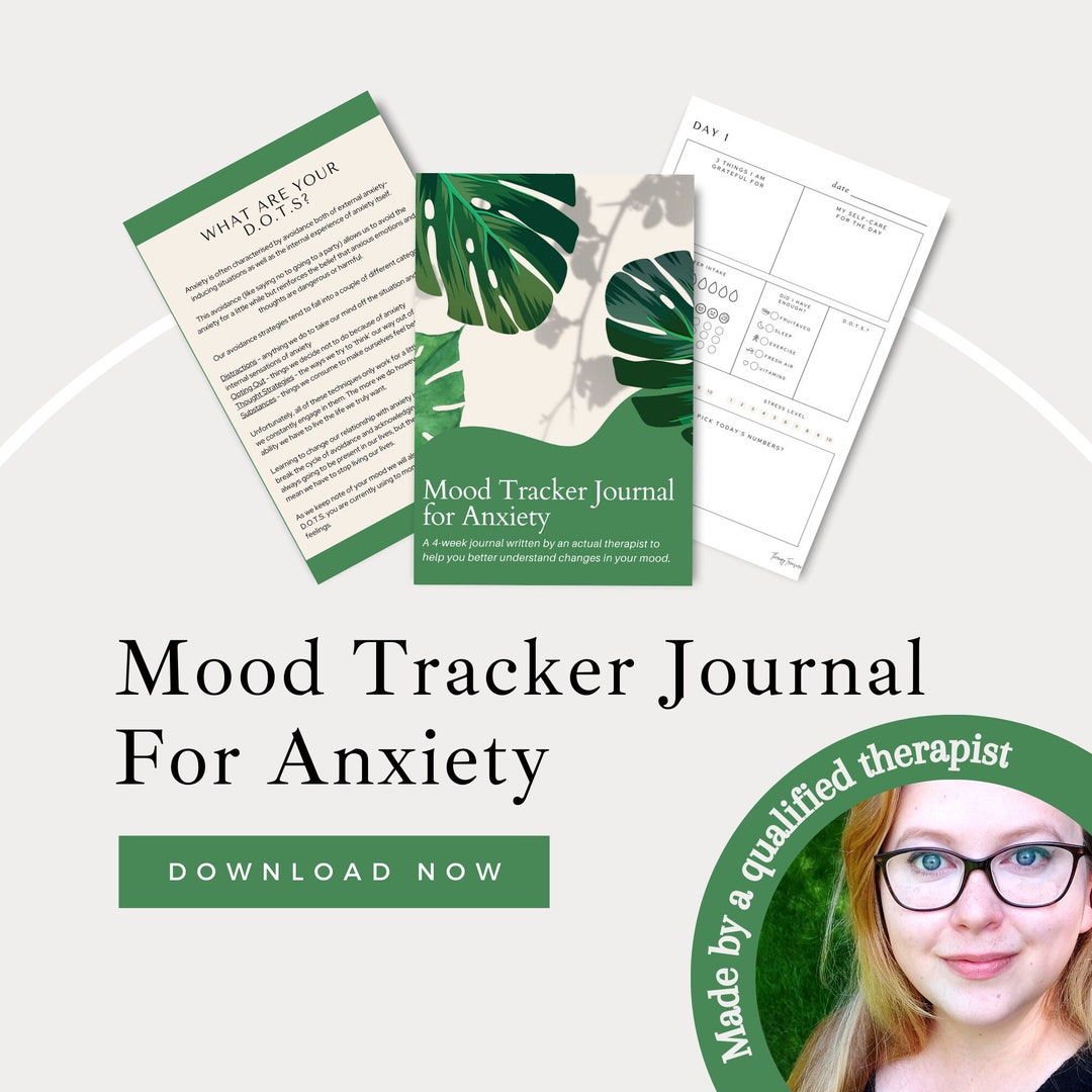 Digital Mood Tracker Journal INSTANT DOWNLOAD Mental Health, Daily ...