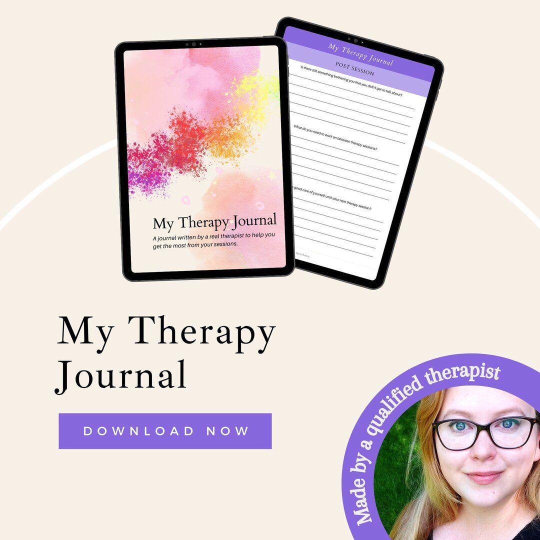 Therapy Journal Session INSTANT DOWNLOAD Wellness Journal | Mental ...