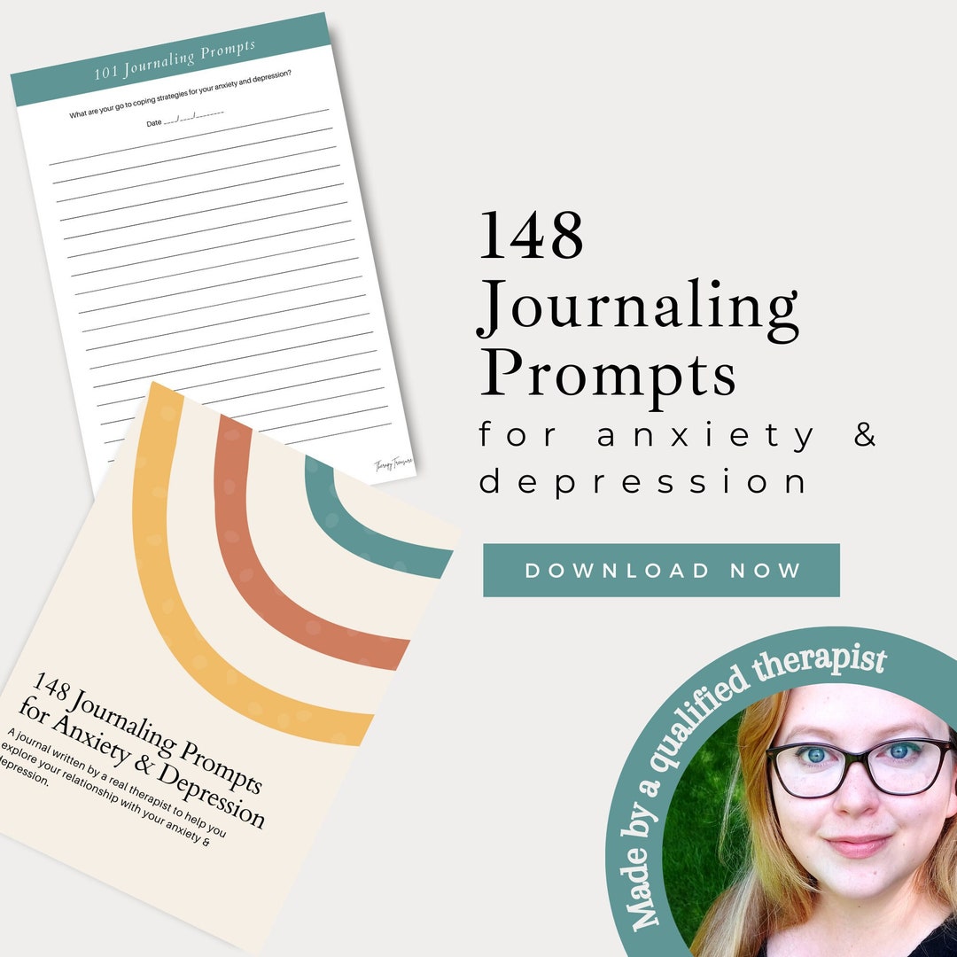 Journal Prompts for Anxiety and Depression Journal About Mental Health ...