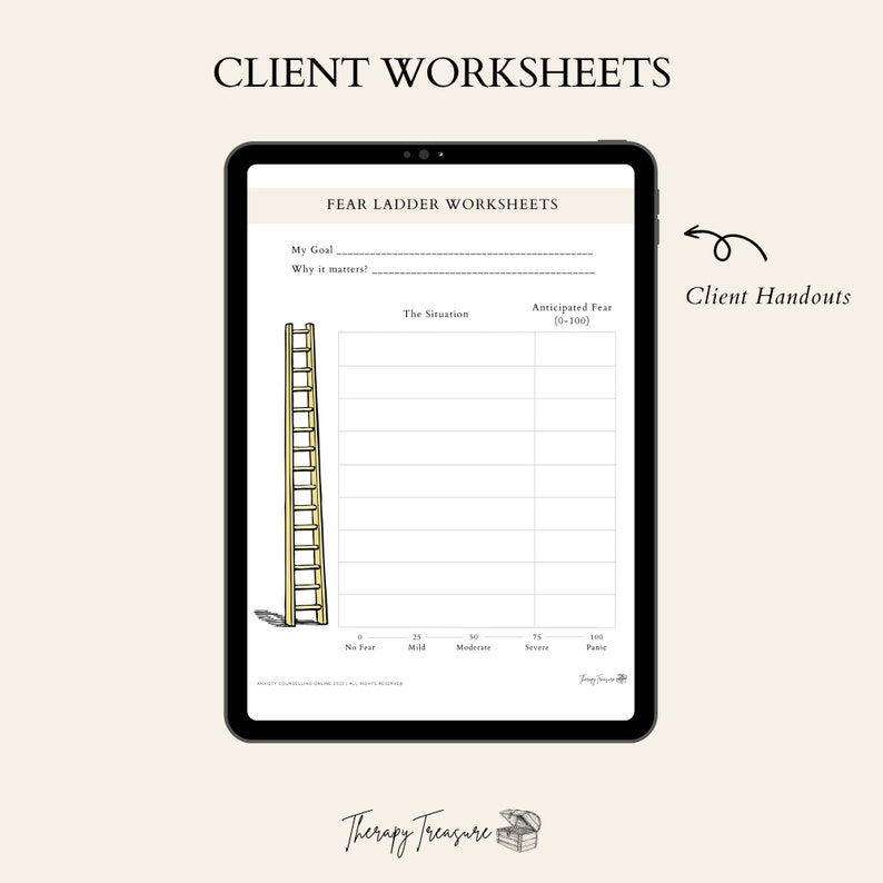 Fear Ladder Toolkit Phobia Toolkit, Overcoming Fear Worksheets ...