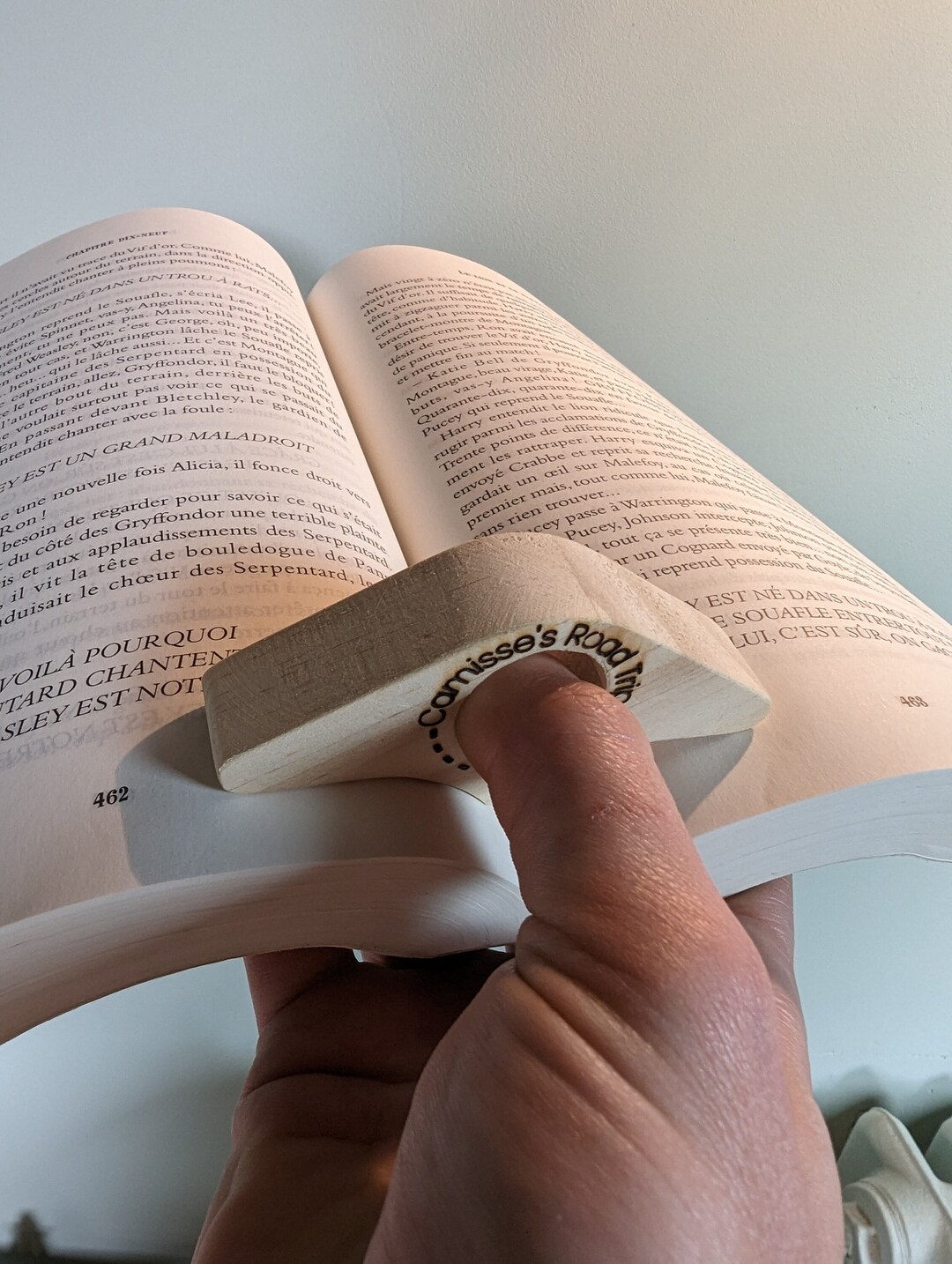 Customizable Wooden Reading Assistant, Personalized Wooden Book Page ...