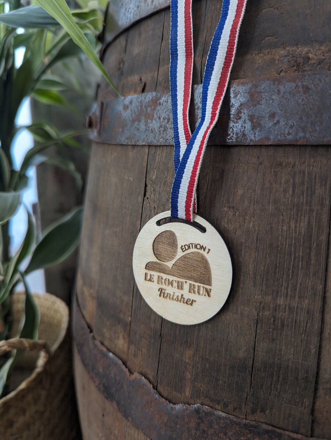 Wooden Medallion for Sports Competitions, Running, Made and Engraved in ...