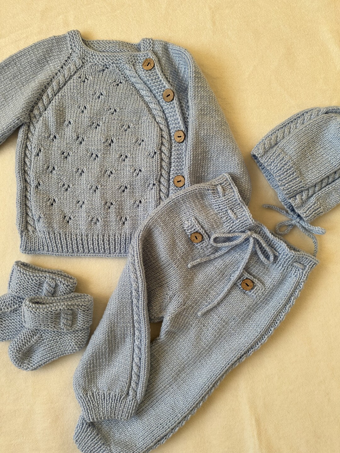 Knit Baby Cardigan Knitted Cardigan Set Baby Boy Barret Baby Shoe ...