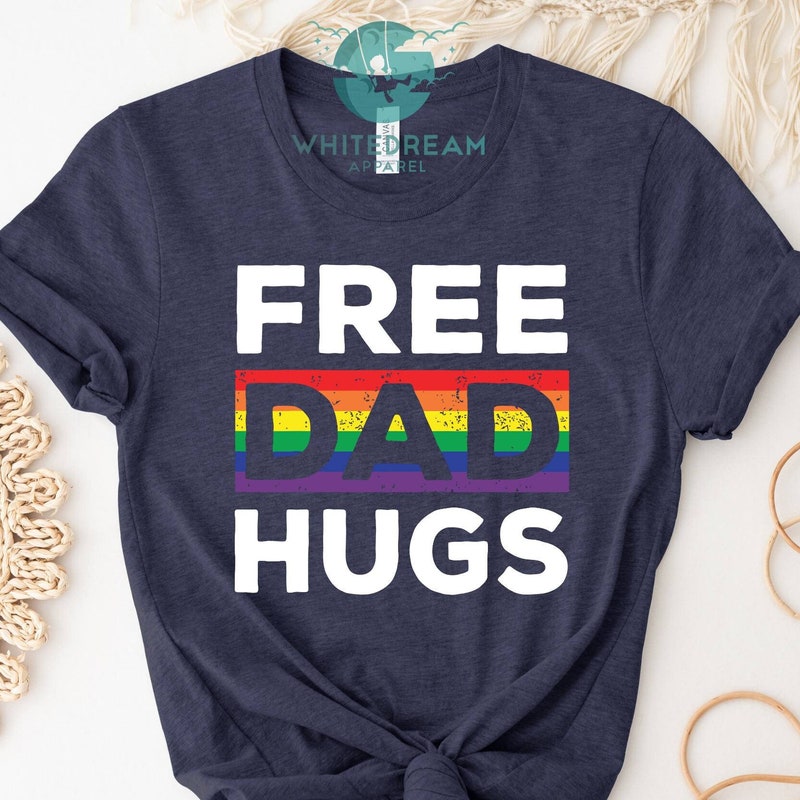 Proud Dad Rainbow T Shirt - Etsy