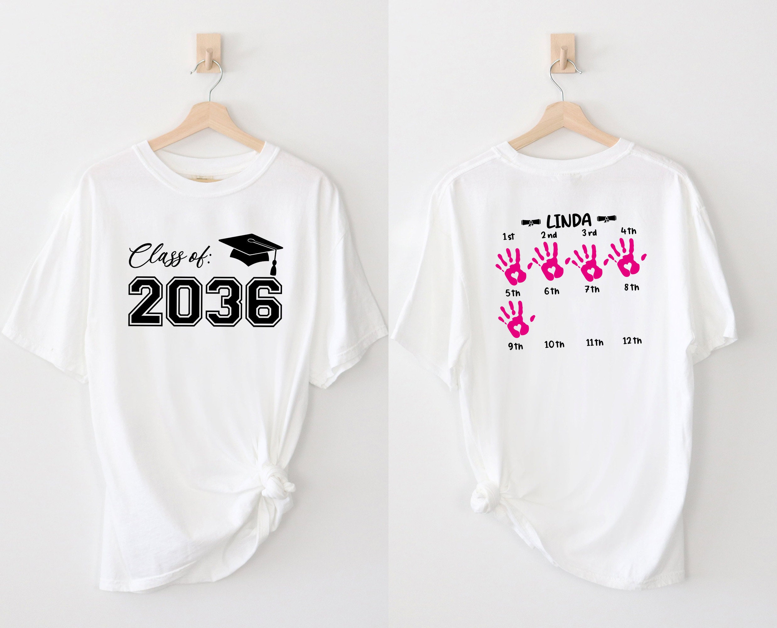 Custom Student T-shirt, School 2 Sides Tee, Comfort Colors Shirt ...