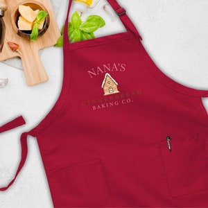 Personalized Cookie Aprons, Christmas Apron, Baking Crew, Gingerbread ...