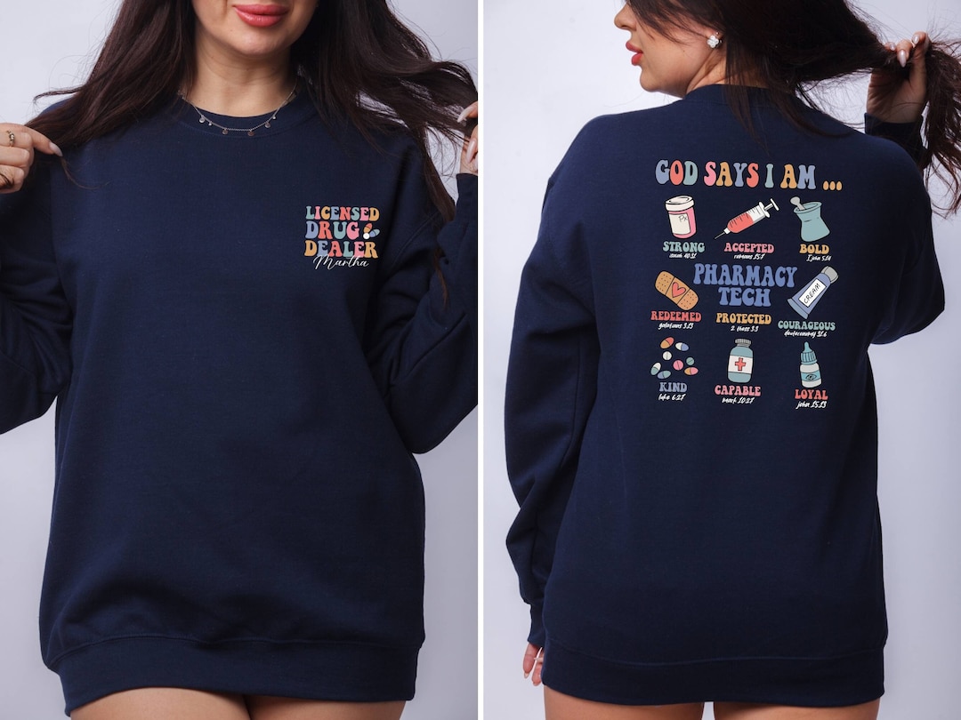 Custom Licensed Drug Dealer Hoodie, Pharmacy Sweatshirt, Pharmacy Tech ...