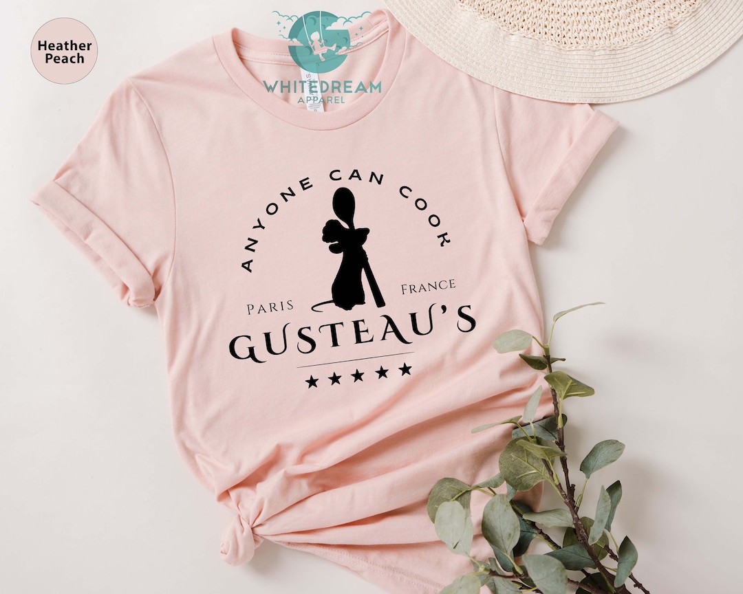Anyone Can Cook Gusteau's T-shirt, Disney Shirt, Funny Shirt, Food ...