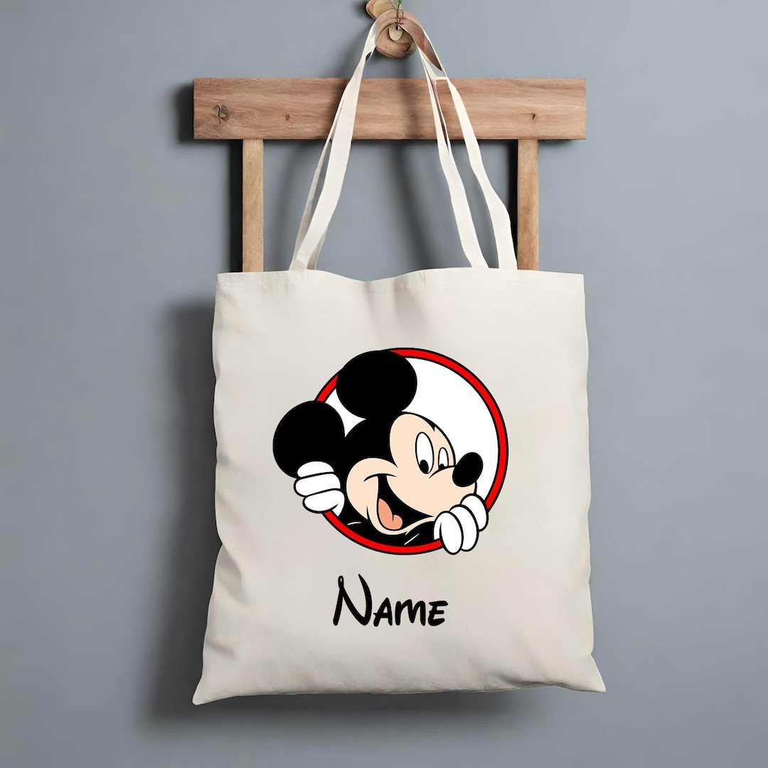 Custom Mickey Tote, Personalized Bag, Disney Tote Bag, Mickey Tote Bag ...