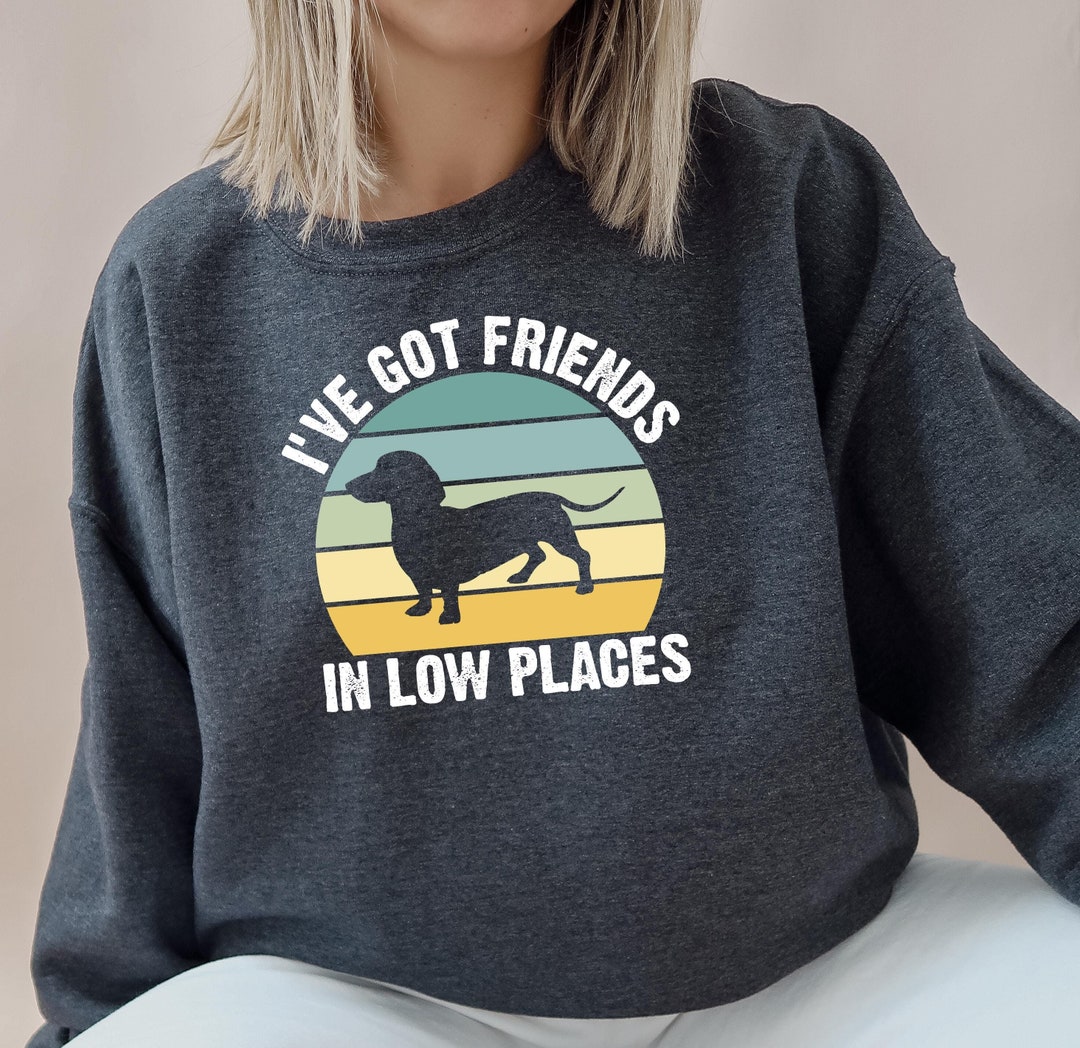 I've Got Friends in Low Places Sweatshirt, Dachshund Sweatshirt, Dog ...
