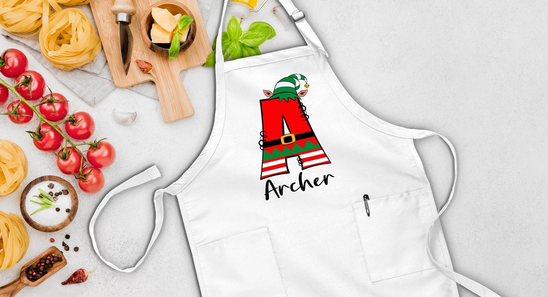 Christmas Apron, Elf Family Apron, Cookie Crew Apron, Baking Squad ...