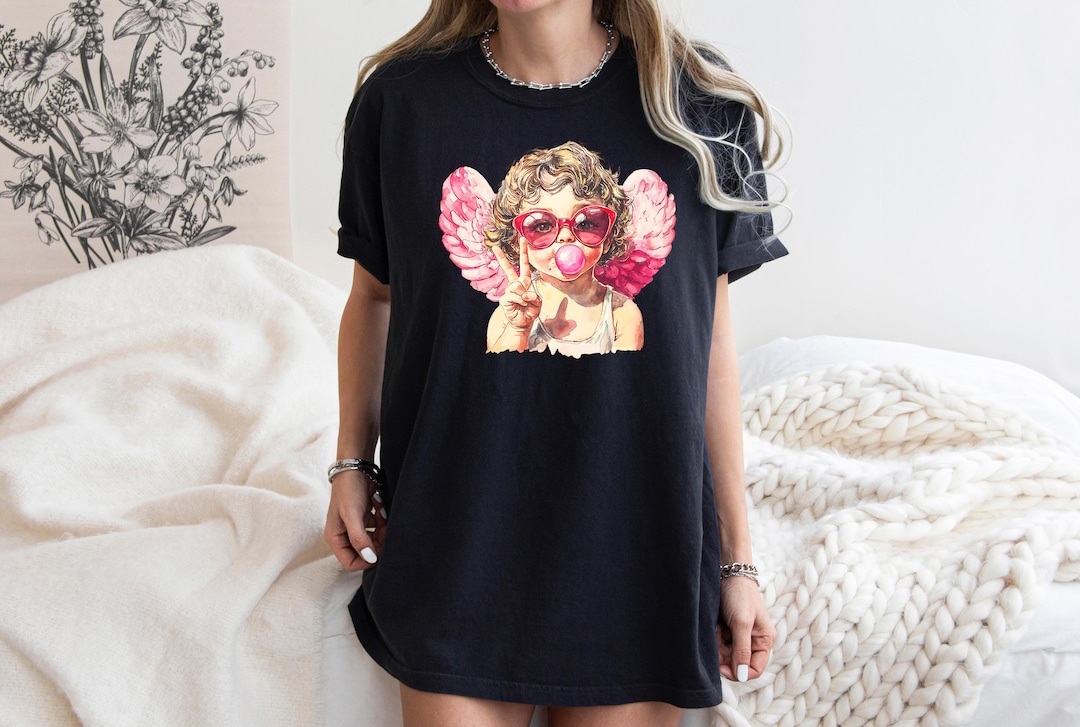 Angel Love Tshirt, Cupid Shirt, Comfort Colors, Eros Tee, Valentines ...