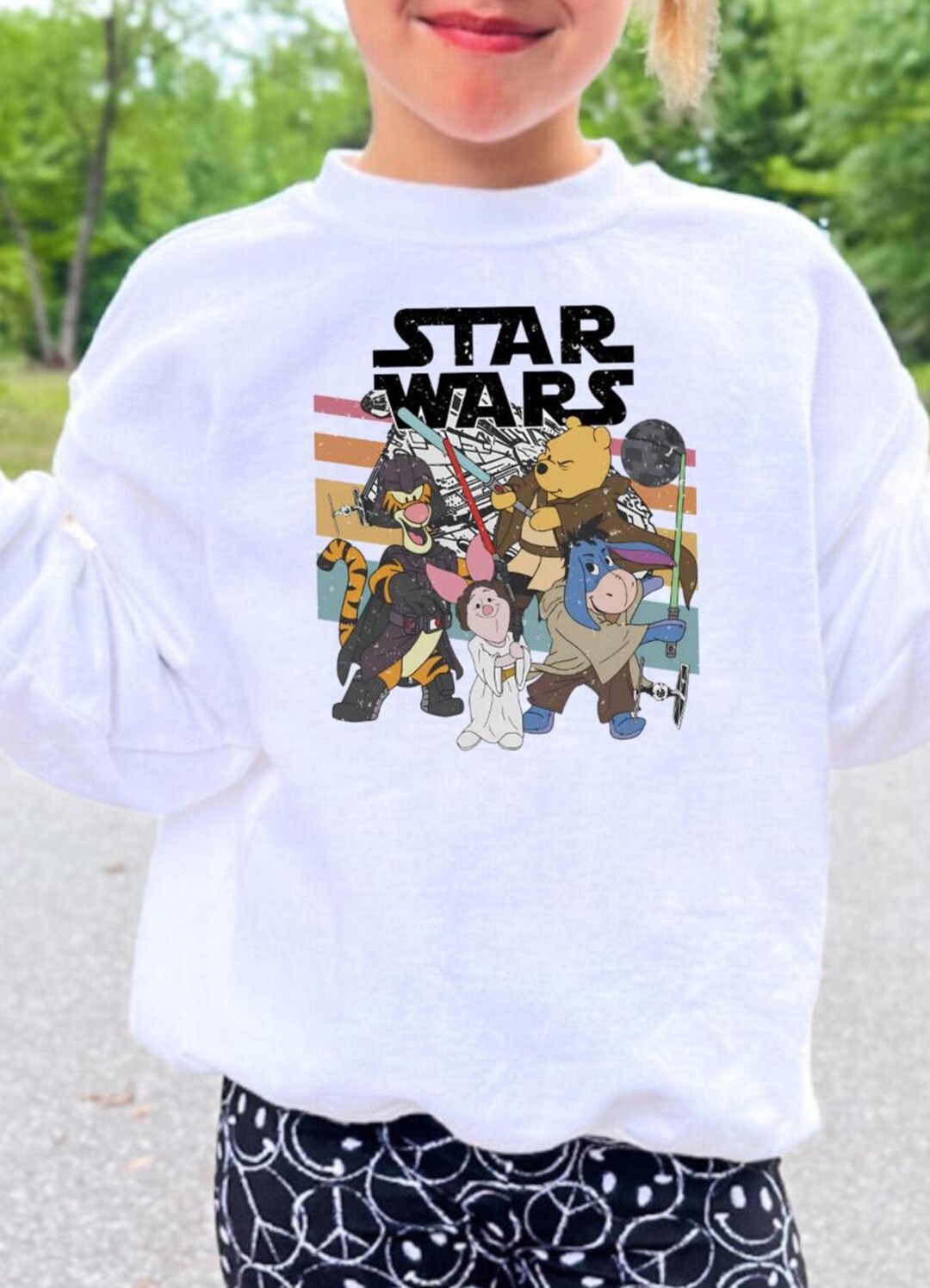 Kids Star Wars Winnie the Pooh Sweatshirt, Winnie Han Solo Hoodie, Leia ...