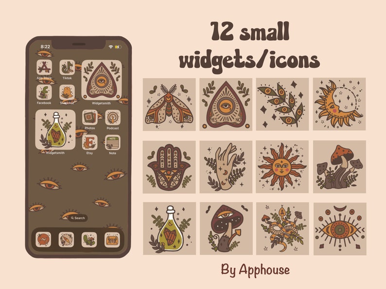 Celestial Dream Ios Android App Icon Set, Aesthetic iPhone Icons ...