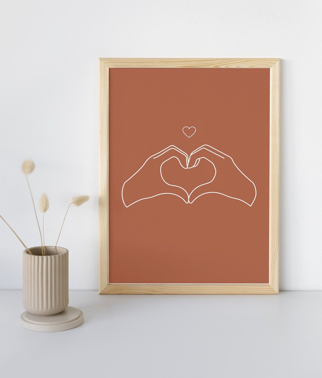 Heart Hands Digital Art Print | Boho Wall Art | Minimalistic Line Art ... Heart Hands Digital Art Print | Boho Wall Art | Minimalistic Line Art ...