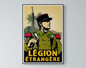 Reprint of a Post WW2 French Foreign Legion Recruiting Poster - Etsy