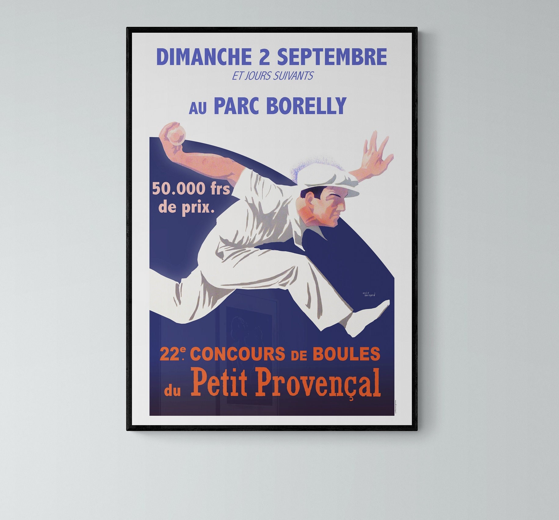Petanque Poster Marseille Parc Borely - Etsy