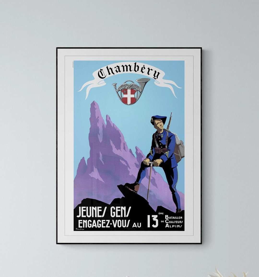 Military Poster, Alpine Hunter - Etsy