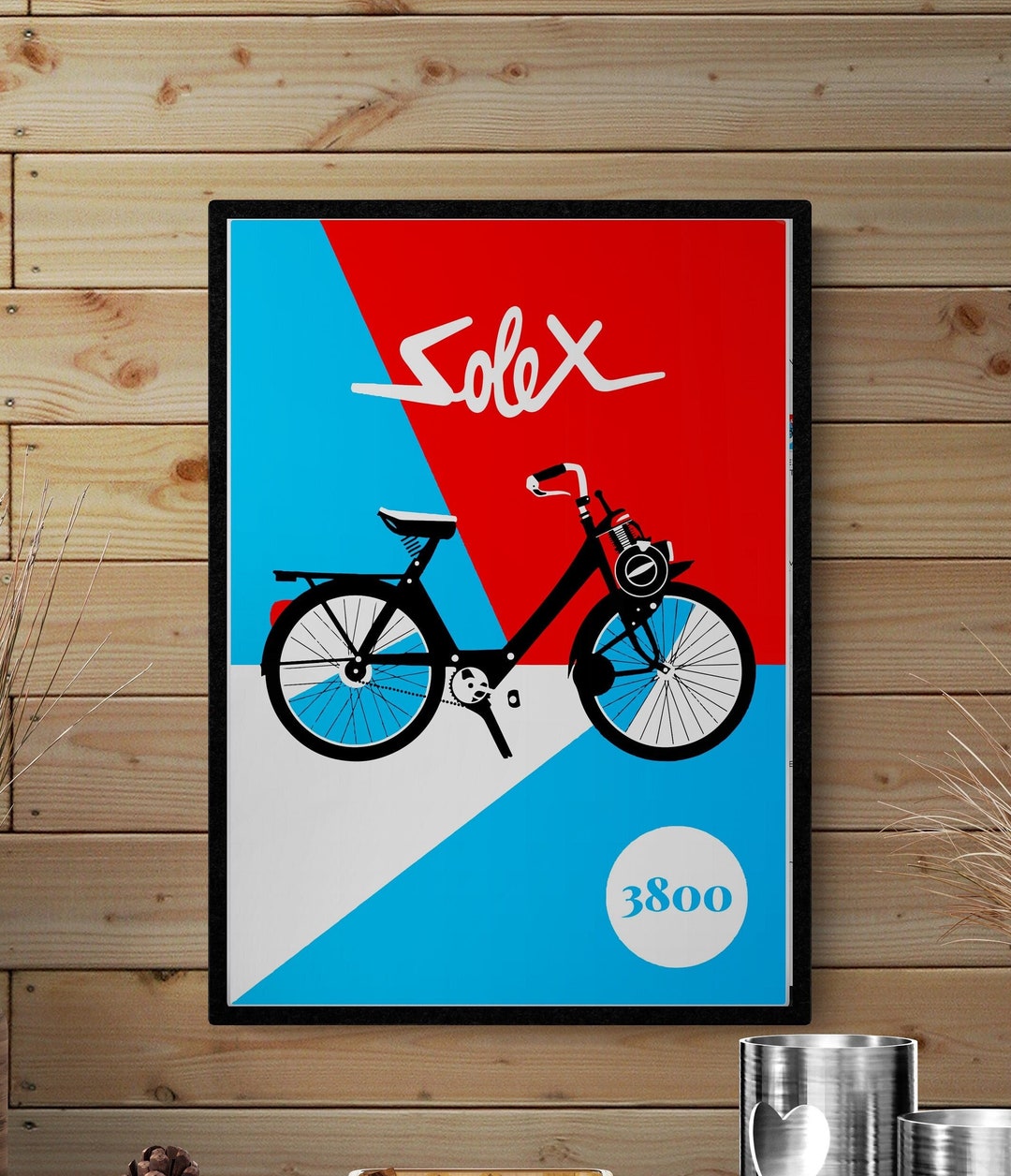 Solex Bicycle Poster - Etsy