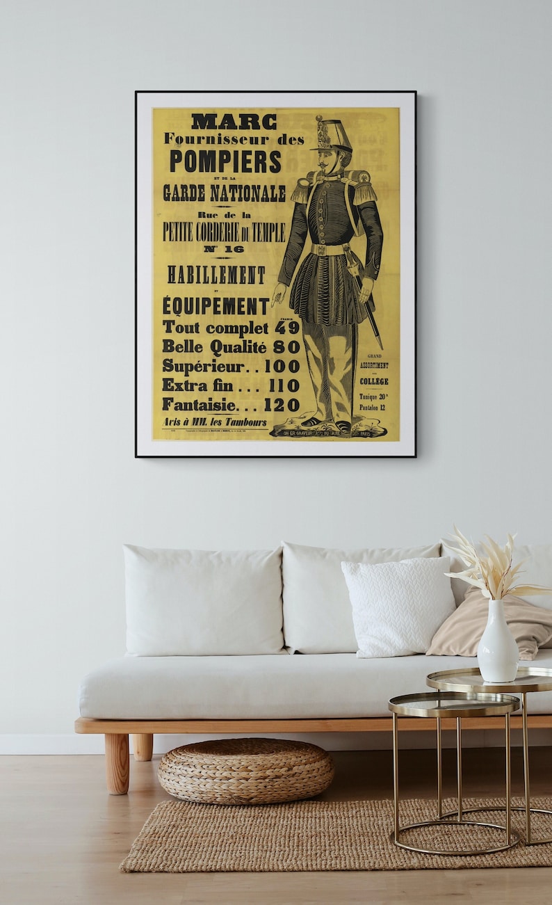 Vintage Firefighter Poster - Etsy