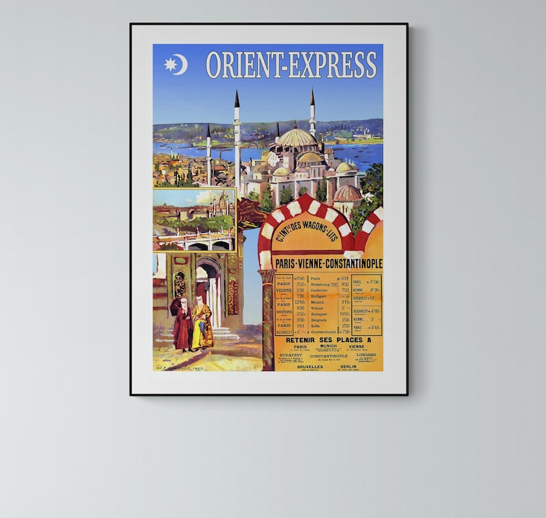 Orient Express Poster - Etsy