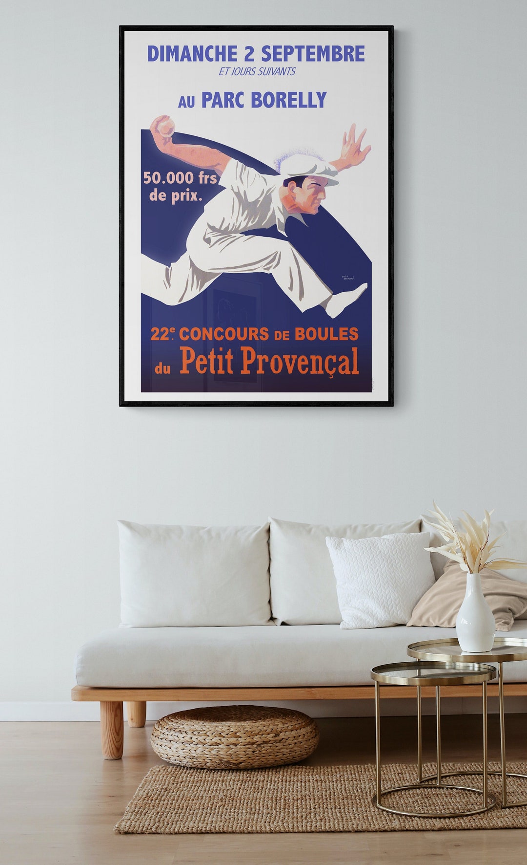 Poster Pétanque Marseille Parc Borely - Etsy