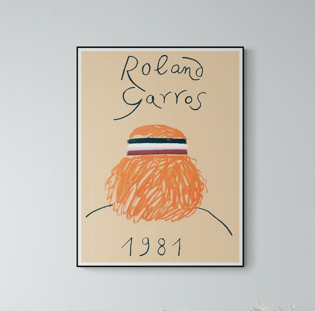Poster Roland Garros 1981 - Etsy
