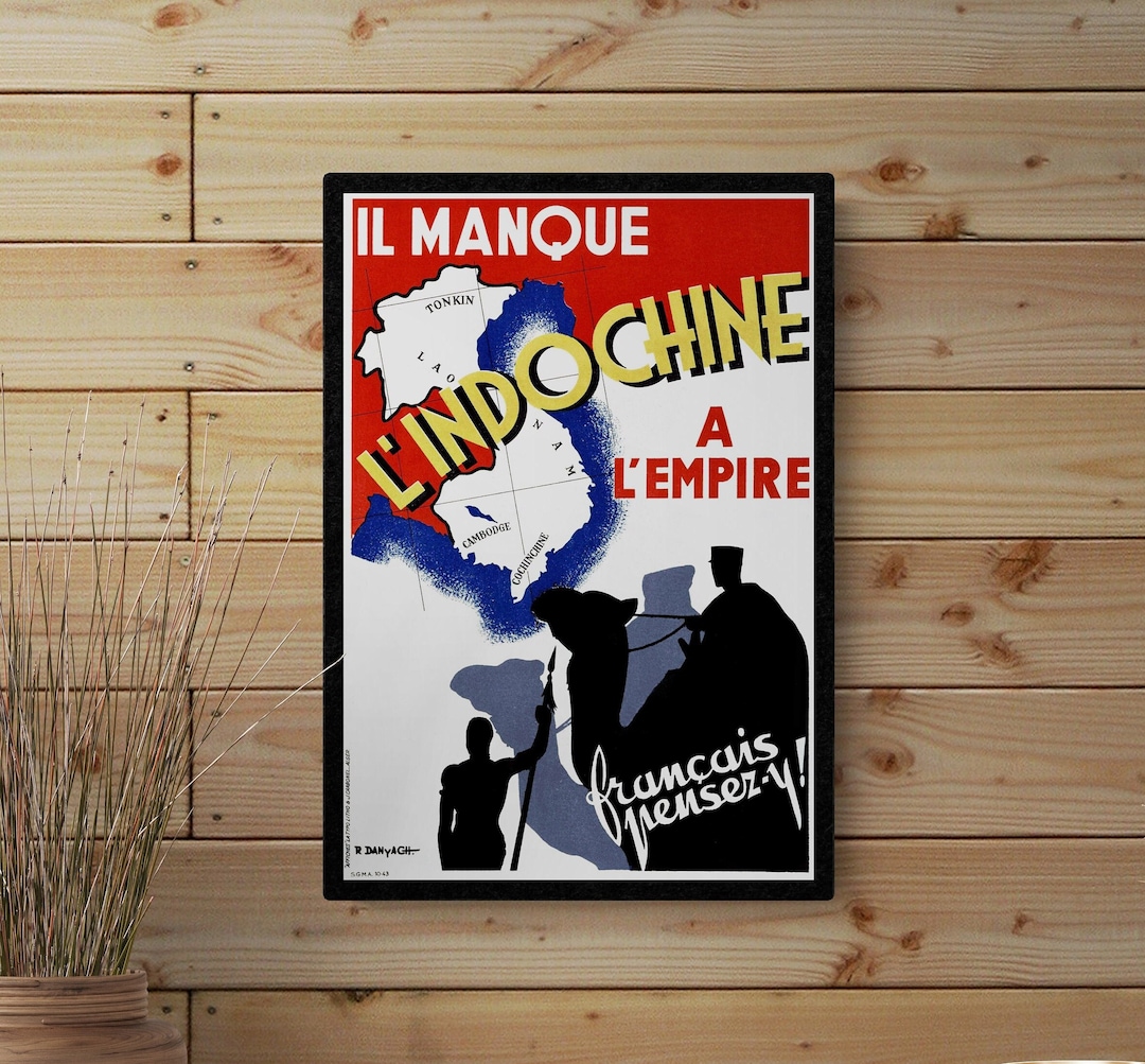 French Indochina Poster - Etsy