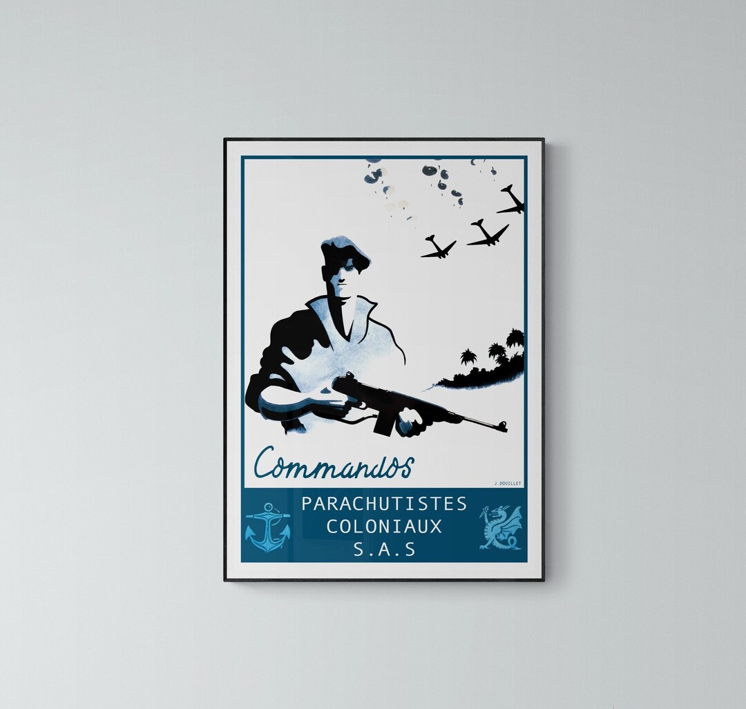 Colonial Parachute Commandos Poster - Etsy