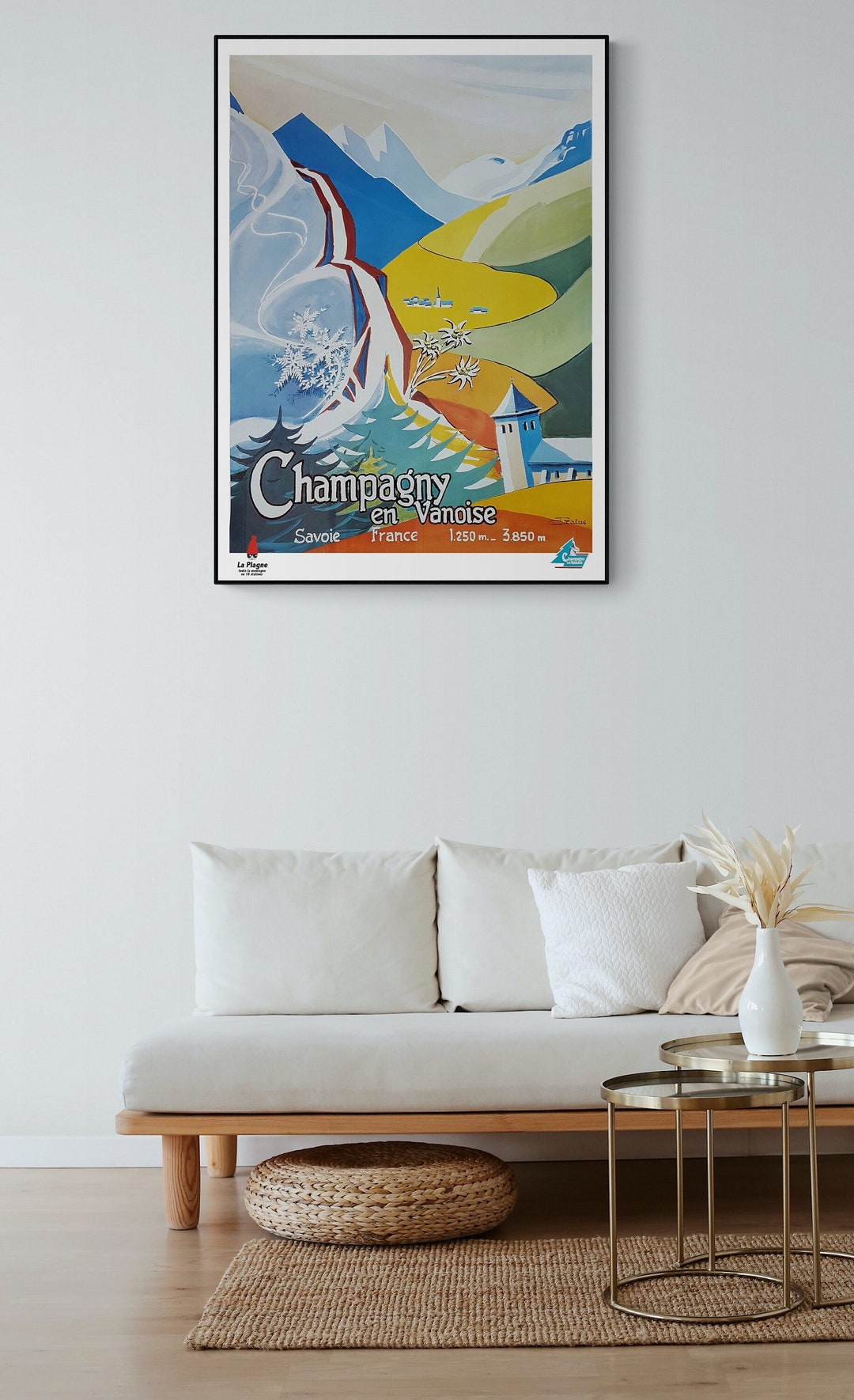 Poster Champagny-en-vanoise - Etsy