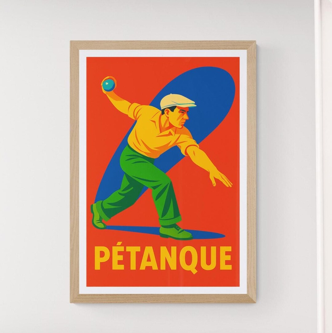 Marseille Petanque Poster - Etsy
